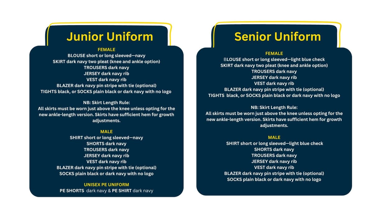 Uniform & Stationery